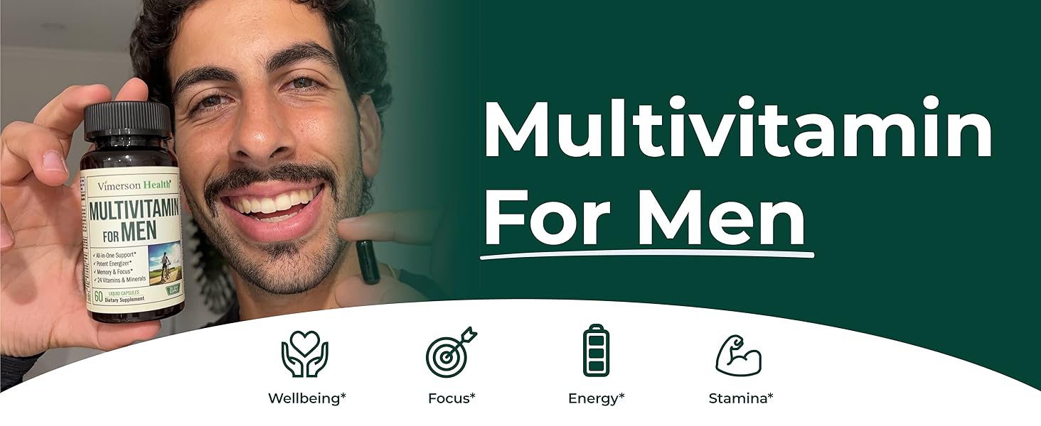 MULTIVITAMIN FOR MEN - LIQUID CAPSULES – Vimerson Health